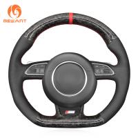 China Forged Carbon Soft Suede Steering Wheel Cover for Audi SQ5 A5 A7 RS5 RS7 S3 S4 S5 S6 S7 for sale