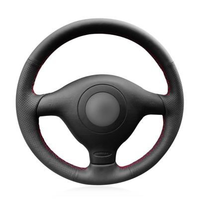 China VW Golf 4 5 6 7 8 Plus Polo Bora Sharan Atlas Jetta Tiguan Caddy EOS Arteon Leather Steering Wheel Cover for sale