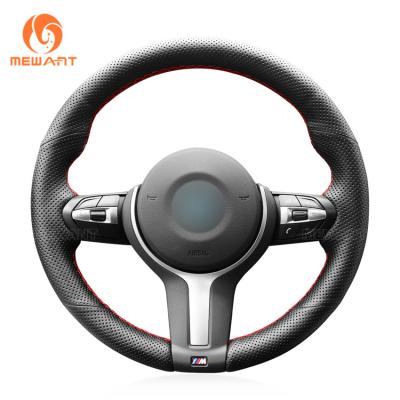 China MEWANT For BMW X2 F39 Fan Club Design Style DIY Genuine Leather Steering Wheel Cover for sale