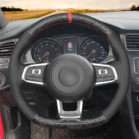 China Volkswagen Golf 7 GTI Golf R MK7 VW Polo GTI Scirocco Steering Wheel Cover for sale