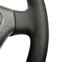 China Black Artificial Leather Steering Wheel Cover for Mercedes-Benz W202 CL-Class C140 E-Class W210 W124 W140 1993-2000 for sale