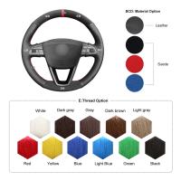 China Fan Club Design Style Steering Wheel Cover for Seat Leon 5F Mk3 Ibiza 6J Arona Alhambra for sale