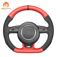 China Custom Thread Color MEWANT Steering Wheel Cover For Audi A5 A7 RS5 RS7 S3 S4 S5 S6 S7 SQ5 for sale