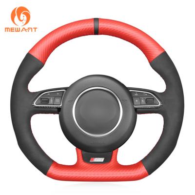 China Custom Thread Color MEWANT Steering Wheel Cover For Audi A5 A7 RS5 RS7 S3 S4 S5 S6 S7 SQ5 for sale