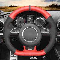 China Custom Thread Color MEWANT Steering Wheel Cover For Audi A5 A7 RS5 RS7 S3 S4 S5 S6 S7 SQ5 for sale