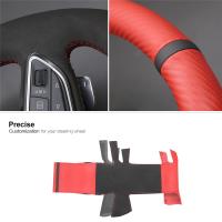 China Custom Thread Color MEWANT Steering Wheel Cover For Audi A5 A7 RS5 RS7 S3 S4 S5 S6 S7 SQ5 for sale