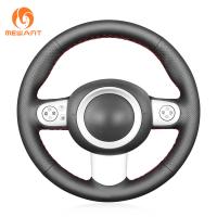 China 2001-2006 Pink and Black Leather Steering Wheel Cover for BMW Mini Hatchback/R50/R52/R53 for sale