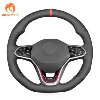 China Soft Suede Steering Wheel Cover for Volkswagen Golf 8 MK8 GTI Golf GTE GTD 2020-2021 for sale