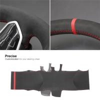 China Soft Suede Steering Wheel Cover for Volkswagen Golf 8 MK8 GTI Golf GTE GTD 2020-2021 for sale