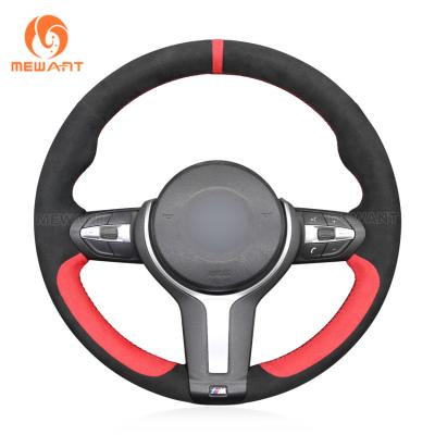 China 2014-2016 BMW 140i 330i M3 F87 F80 F30 F25 F10 F11 F45 F15 Soft Suede Steering Wheel Cover for sale