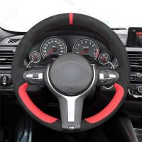 China 2014-2016 BMW 140i 330i M3 F87 F80 F30 F25 F10 F11 F45 F15 Soft Suede Steering Wheel Cover for sale