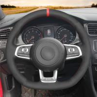 China Passat Design for Volkswagen VW Golf GTI R Polo Scirocco T-Roc Tiguan Customised Steering Wheels Covers for sale