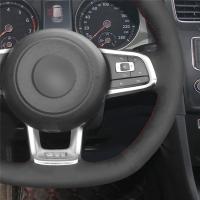 China Passat Design for Volkswagen VW Golf GTI R Polo Scirocco T-Roc Tiguan Customised Steering Wheels Covers for sale