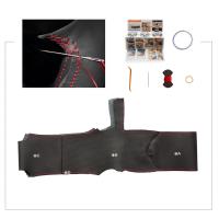 China Purple Thread Color Customized Car Interior Steering Wheel Cover for Seat Leon 2009-2012 for sale
