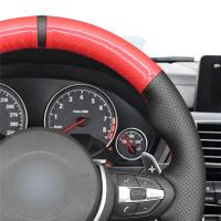 China DIY Steering Wheel Cover Carbon Fiber for BMW M Sport F20 F21 F22 F23 F46 F46 X1 F48 X2 F39 Fan Club for sale