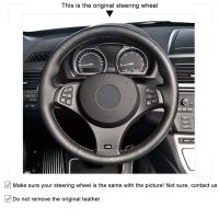 China Upgrade Your X3 E83 2005-2010 Interior with MEWANT Cow Hide Steering Wheel Cover for sale
