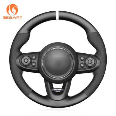 China Mini Cooper Clubman F56 JCW Countryman Black Suede Hand Stitching Steering Wheel Cover for sale
