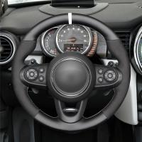 China Mini Cooper Clubman F56 JCW Countryman Black Suede Hand Stitching Steering Wheel Cover for sale