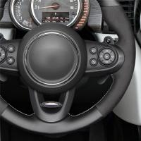 China Mini Cooper Clubman F56 JCW Countryman Black Suede Hand Stitching Steering Wheel Cover for sale