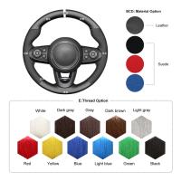 China Mini Cooper Clubman F56 JCW Countryman Black Suede Hand Stitching Steering Wheel Cover for sale