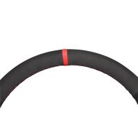 China Hand Sewing Black Suede Steering Wheel Cover for Isuzu D-Max MU-X 2013-2020 Holden Colorado AU 2012-2014 2015 2016-2019 for sale