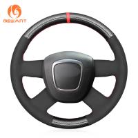 China Audi Q5 Q7 A3 8P Sportback A4 B8 B7 A6 C6 Avant 4-Spoke Carbon Steering Wheel Cover for sale