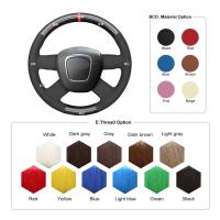 China Audi Q5 Q7 A3 8P Sportback A4 B8 B7 A6 C6 Avant 4-Spoke Carbon Steering Wheel Cover for sale