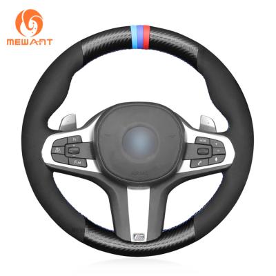 China 2016-2017 BMW M Sport M340i 550i F40 G30 GT G20 G11 G15 X3 G01 X4 G02 X5 G05 Z4 Carbon Suede Steering Wheel Cover for sale