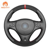 China Soft Hand Stitching Suede Leather Steering Wheel Cover for BMW 1 Series 3 Series E82 E87 E88 E90 LCI M3 E92 E92 125i 325i 335i for sale