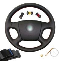 China Stylish 3-Spoke Wheel Leather Steering Wheel Cover for Skoda Octavia Fabia 2005-2010 for sale