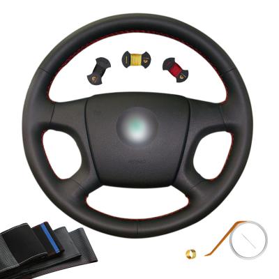 China Stylish 3-Spoke Wheel Leather Steering Wheel Cover for Skoda Octavia Fabia 2005-2010 for sale