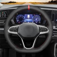 China VW Golf 8 Passat Alltrack Passat Variant Atlas 2019-2020 Soft Suede Steering Wheel Cover for sale