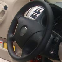 China Stylish 3-Spoke Wheel Leather Steering Wheel Cover for Skoda Octavia Fabia 2005-2010 for sale