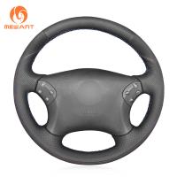 China Custom Suede Leather Steering Wheel Cover for Mercedes-Benz C-Class 2001-2007 in White for sale
