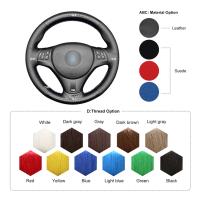 China Matte Carbon Leather Steering Wheel Cover for BMW 3 Series E82 E87 E88 E90 LCI E91 M3 E92 125i 325i 335i for sale