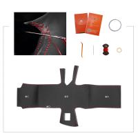 China Custom Leather Hand Sewing Steering Wheel Cover for Audi A6 Allroad Avant C8 A7 Sportback K8 2018 2019 for sale