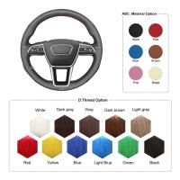 China Custom Leather Hand Sewing Steering Wheel Cover for Audi A6 Allroad Avant C8 A7 Sportback K8 2018 2019 for sale