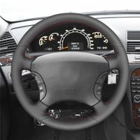 China Custom Steering Wheel Cover for Mercedes Benz W220 W215 S430 S500 CL500 2000 2001 2002 2003 2004 20*15*7cm for sale