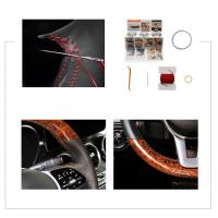 China Mercedes-Benz A B C E CLS GLE Class EQC 202 2018 2019 2020 Black Leather Steering Wheel Cover for sale