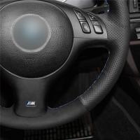 China BMW E36 Car Steering Wheel Cover for 1999-2003 Sport E46 E39 M3 M5 330i 330Ci Speed 6 for sale