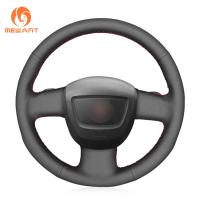 China Black Artificial Leather Custom Steering Wheel Cover for Audi A3 8P A4 B8 A5 2005-2013 for sale