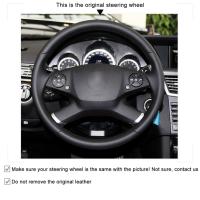 China Customized PU Leather Steering Wheel Cover for Mercedes-Benz E-Class W212 E 200 260 300 for sale