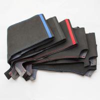 China Soft Suede Carbon Steering Wheel Cover for Seat Leon 2009 2010 2011 2012 Hand Sewing for sale