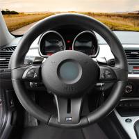 China Custom Steering Wheel Cover for BMW Z4 2007-2019 DIY Hand Stitch Car Accessories Gift for sale