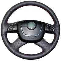 China Skoda Octavia a5 Superb Fabia 2012 2013 2014 Artificial Leather Steering Wheel Cover for sale