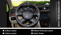 China Skoda Octavia a5 Superb Fabia 2012 2013 2014 Artificial Leather Steering Wheel Cover for sale