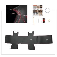 China Green Thread Leather Steering Wheel Wrap for Mercedes Benz W140 S320 350 420 1994-1995 for sale