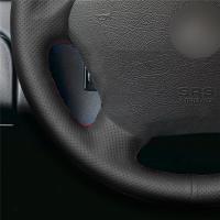 China 1998-2005 M-Class W163 Custom Genuine Leather Steering Wheel Cover for Mercedes-Benz for sale