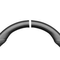 China VW Golf 6 GTI MK6 Polo Scirocco R Passat CC R-Line Matt Carbon Leather Steering Wheel Cover for sale