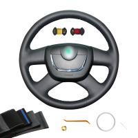 China Steering Wheel Cover for Skoda Octavia Superb Fabia Yeti 2009 2010 2011 2012 2013 for sale